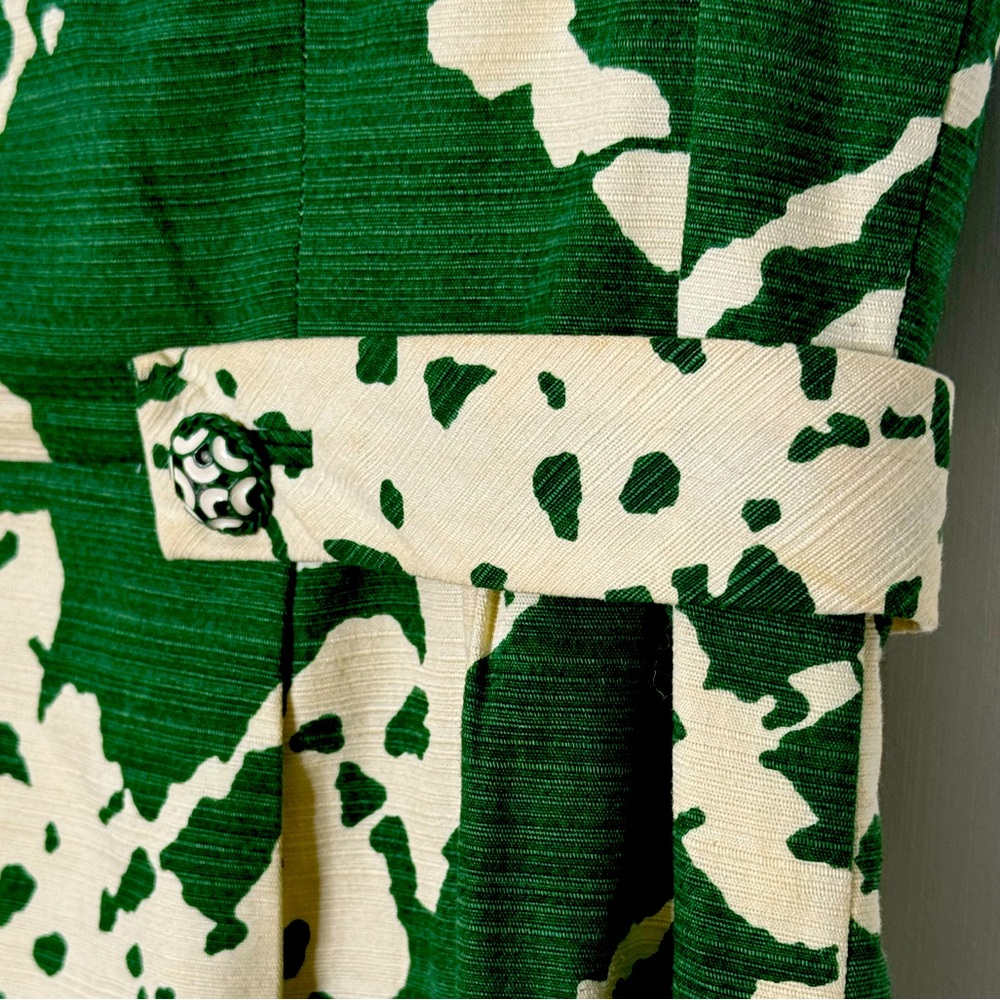 Beth Bowley Green And Cream Shift Dress - Gem